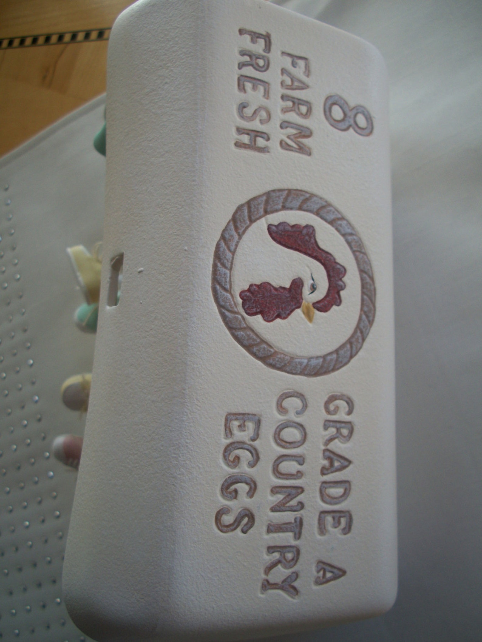 Ceramic Easter Egg Carton With 3 Egg Noggin Characters Easter - Etsy