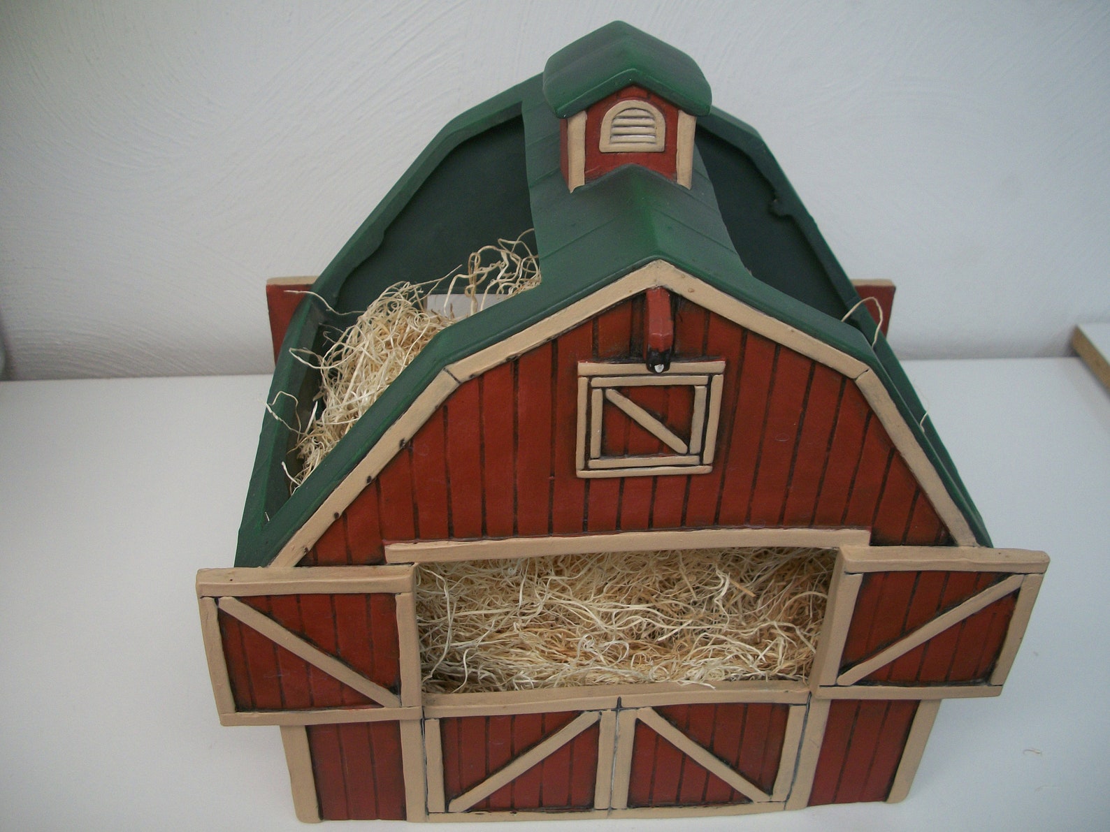 Ceramic Country Barn Novelty Containerbasket | Etsy