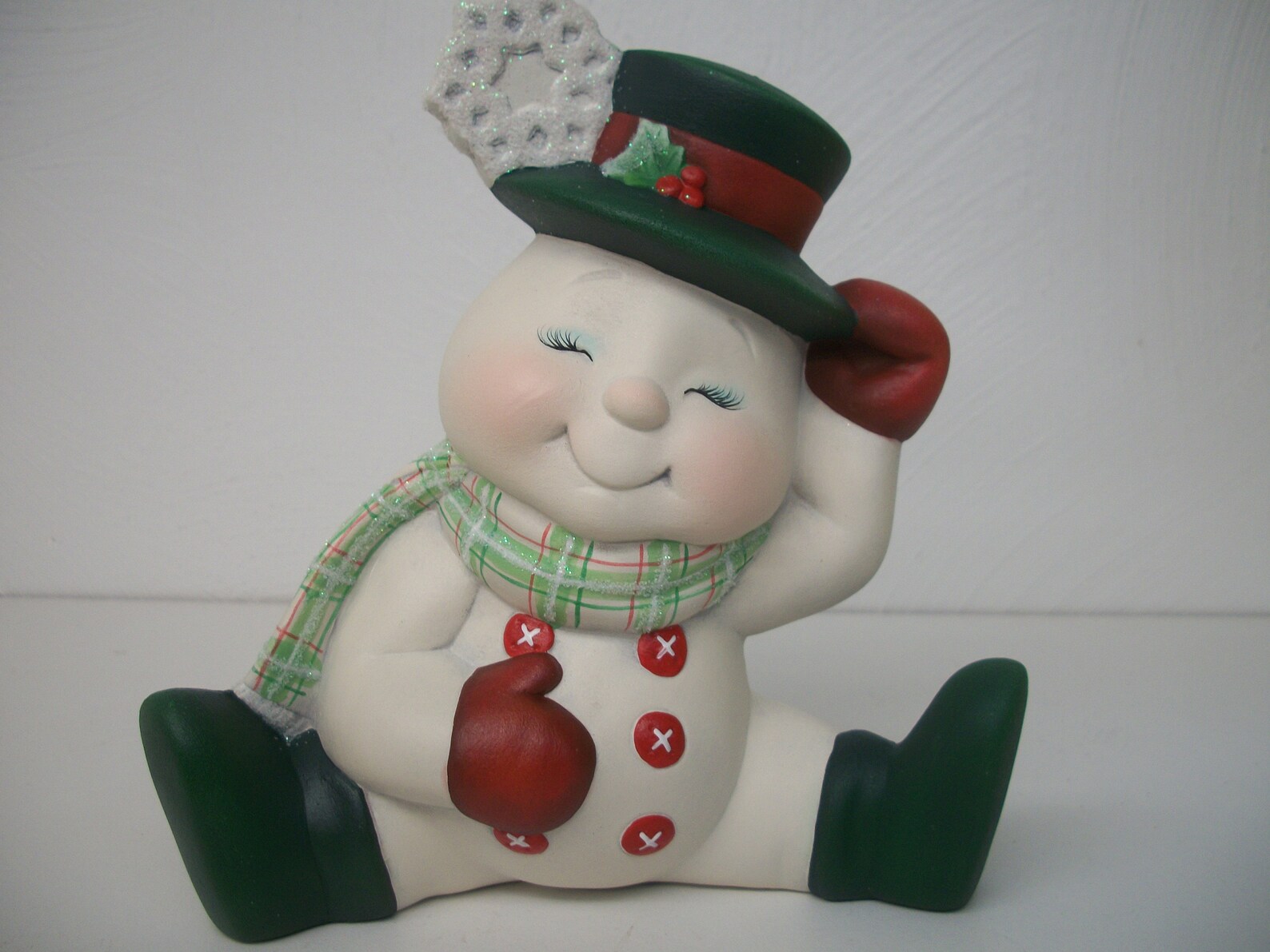 Ceramic Christmas Snowman,snowflake Christmas Decoration - Etsy