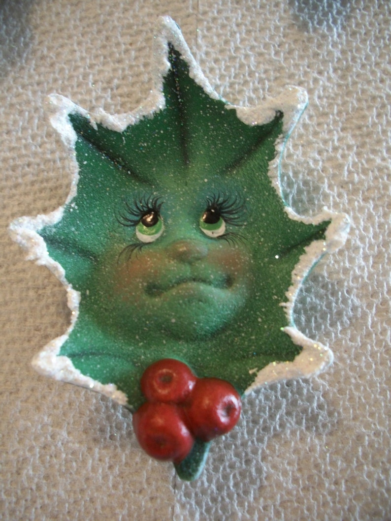 Ceramic Christmas Decoration Holly Holiday Refrigerator - Etsy