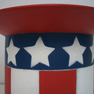 Ceramic USA 4th of July Patriot Uncle Sam Hat Ceramic Candy Dish ...