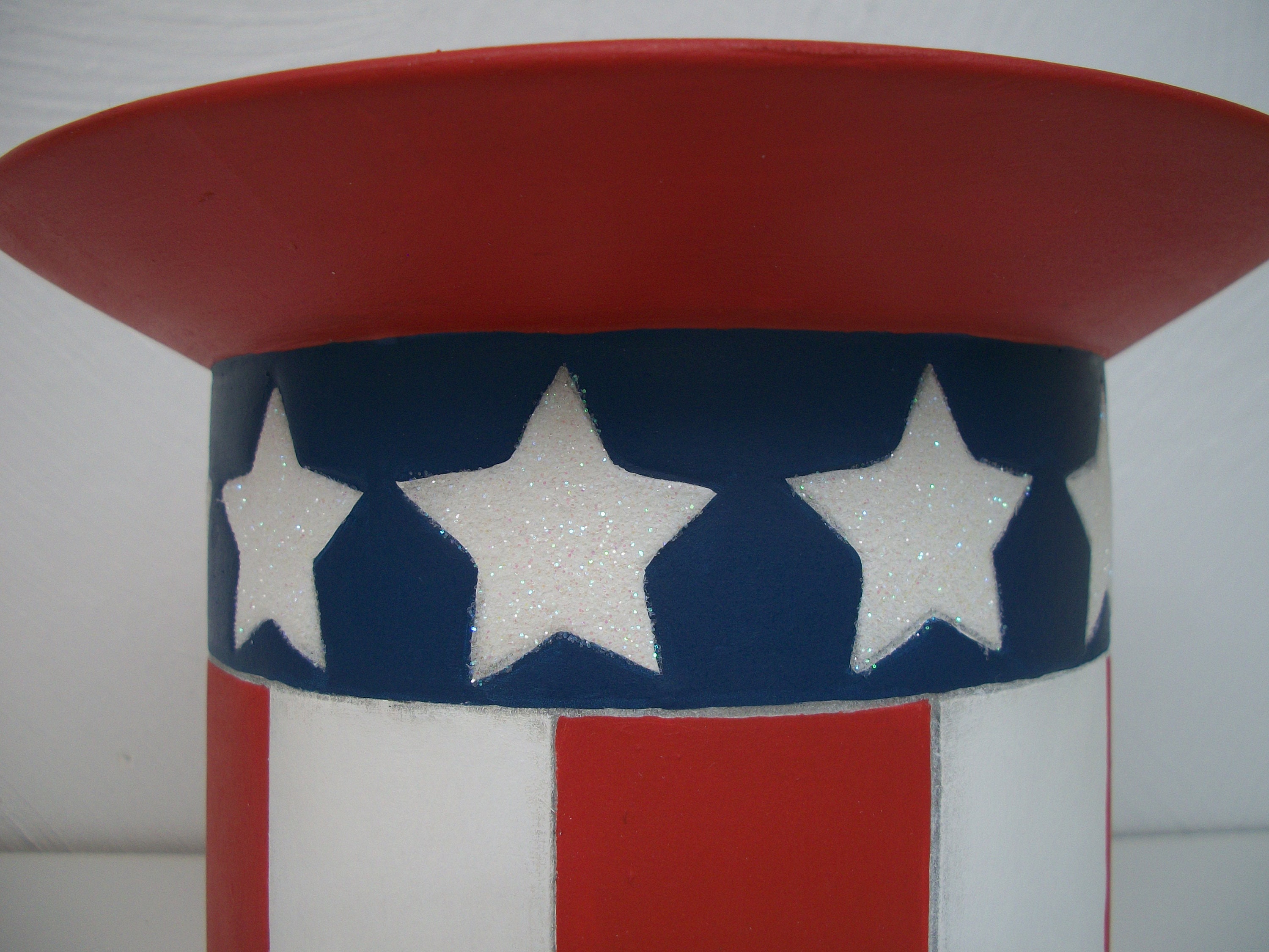 Ceramic USA 4th of July Patriot Uncle Sam Hat Ceramic Candy - Etsy