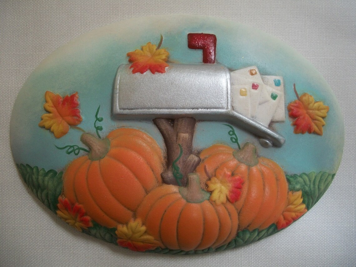 Ceramic Pumpkin Halloweenthanksgivingfall Decoration - Etsy