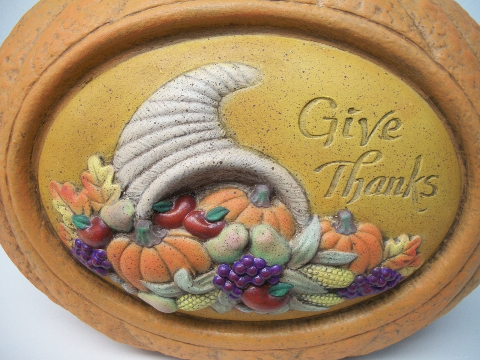 Ceramic Pumpkin Halloweenthanksgivingfall Decoration - Etsy