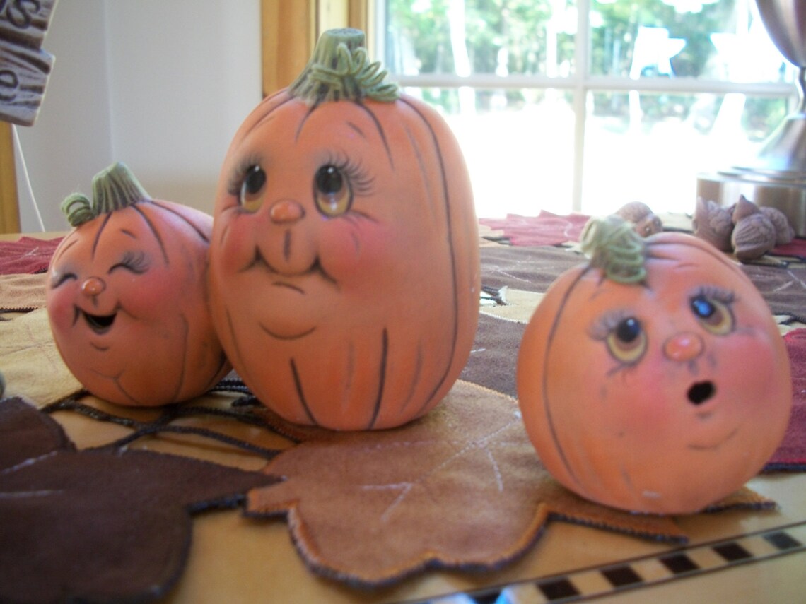 Ceramic Double Pumpkin Halloween, Fall ,autumn Decoration - Etsy