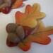 Ceramic Refrigerator Magnets Fall Leaves Acorns Set of Three,halloween ...