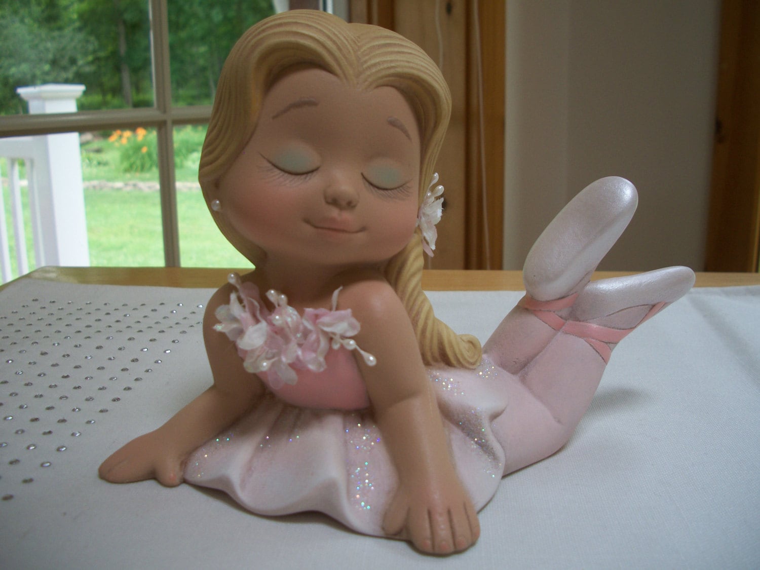 Ceramic ballerina figurine | Etsy