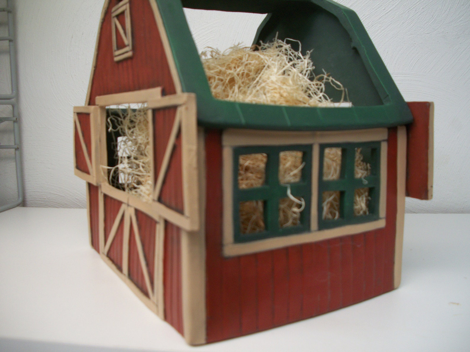 Ceramic Country Barn Novelty Containerbasket | Etsy