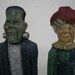 Ceramic Halloween Vampire,frankenstein,ghost,scarecrow Halloween ...