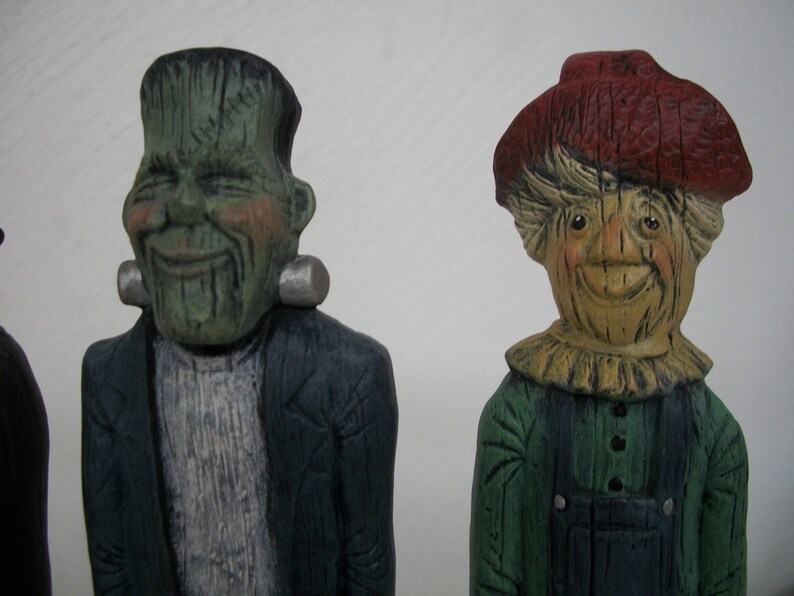 Ceramic Halloween Vampire,frankenstein,ghost,scarecrow Halloween ...