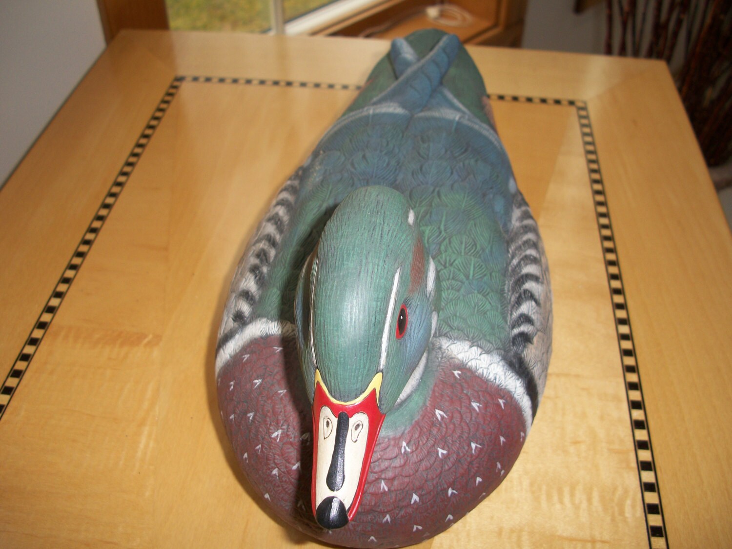 Ceramic Duck Decoy Set of Two Wood Duck Ceramic | Etsy