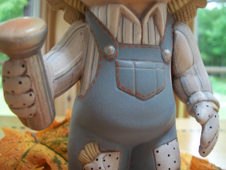 Ceramic Halloween Scarecrow Tot Trick or Treater Halloween Decoration ...