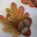 Ceramic Refrigerator Magnets Fall Leaves Acorns Set of Three,halloween ...