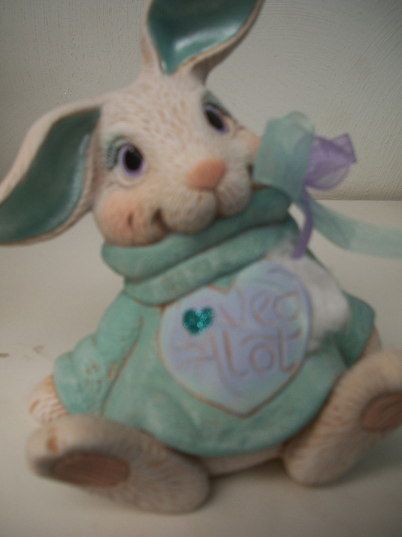 Ceramic Easter Decoration Ceramic Easter Bunny Loved Alot - Etsy