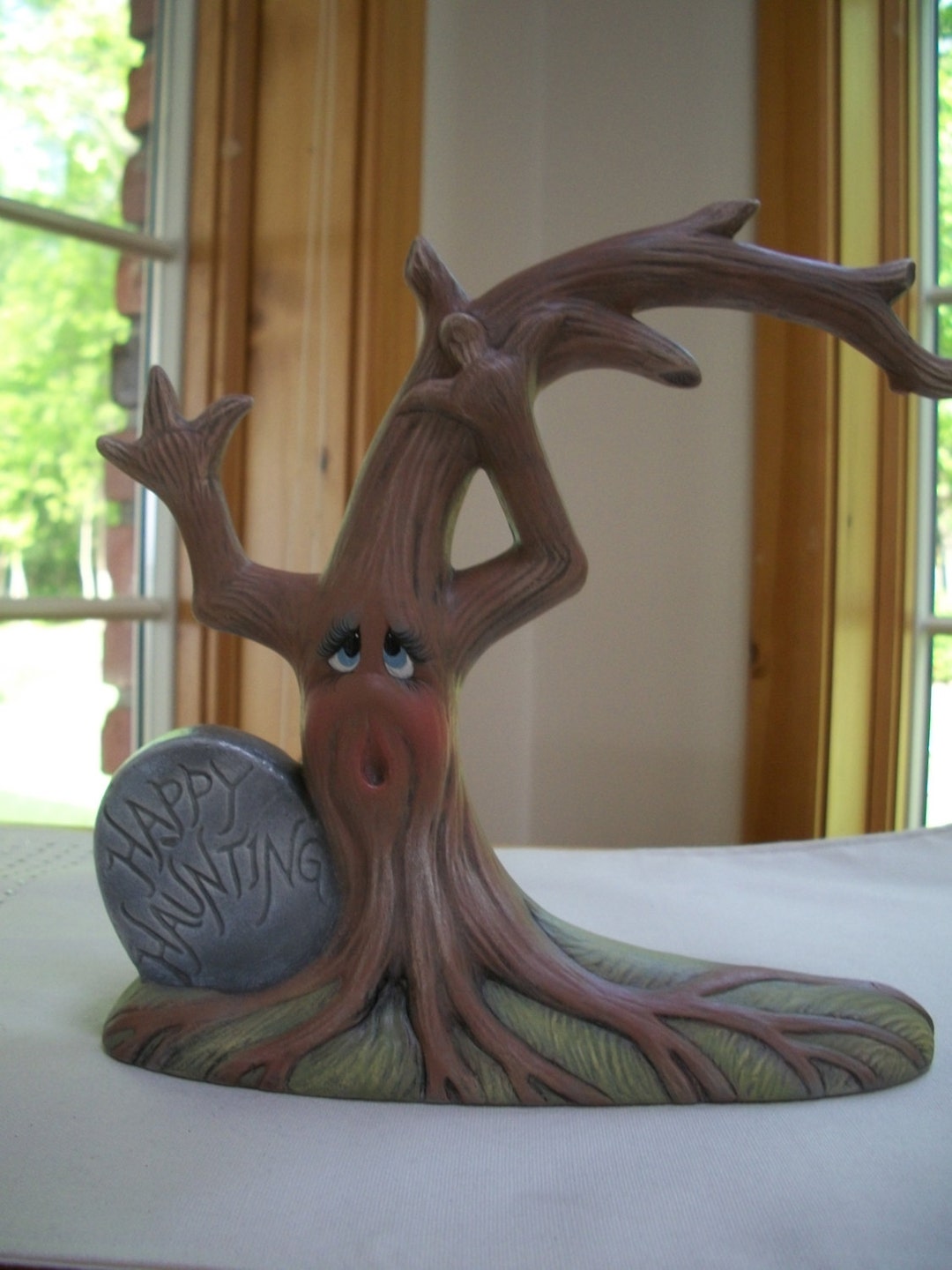 Ceramic Halloween Spooky Tree Halloween Decoration - Etsy