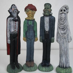 Ceramic Halloween Vampire,frankenstein,ghost,scarecrow Halloween ...