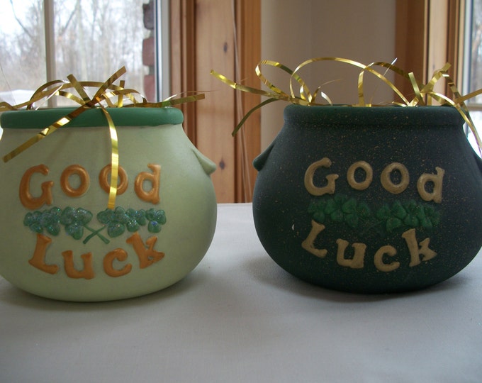 Ceramic St.patrick's Day Good Luck Pot Leprechaun St Patrick's Day ...