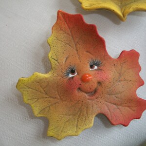 Ceramic Fall Leaf Refrigerator Magnets Set of 4,halloween,decoration - Etsy