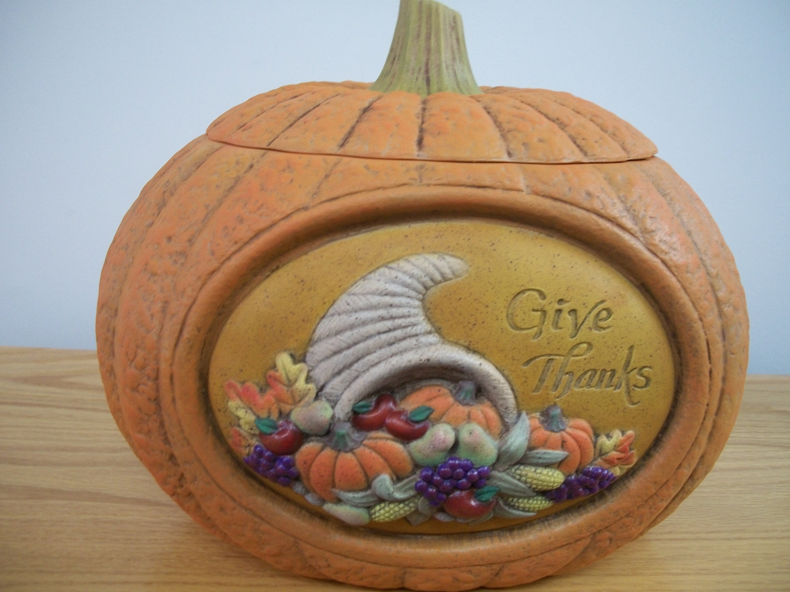 Ceramic Pumpkin Halloweenthanksgivingfall Decoration - Etsy