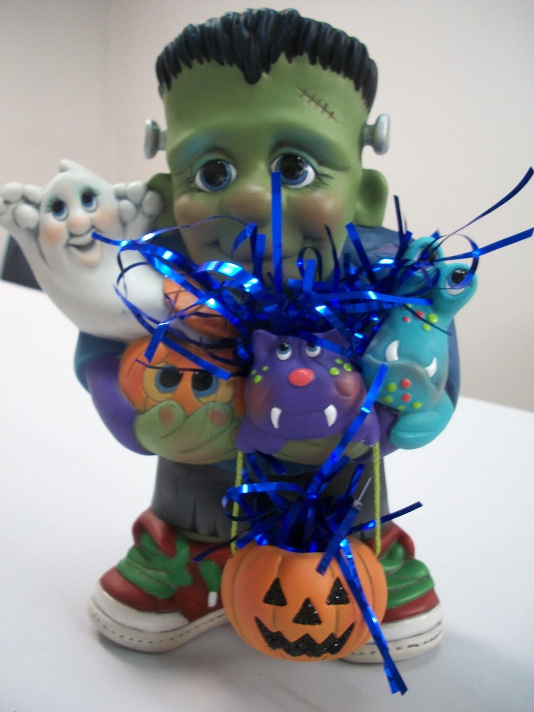 Ceramic Frankenstein,ghost,pumpkin, Monsters Halloween Decoration - Etsy