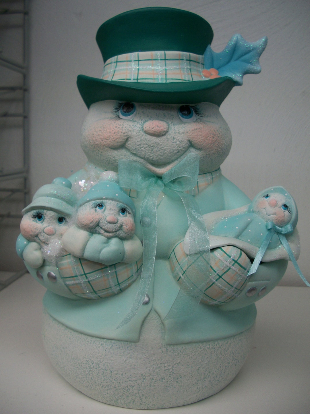 Ceramic Snowman Christmas Decoration - Etsy