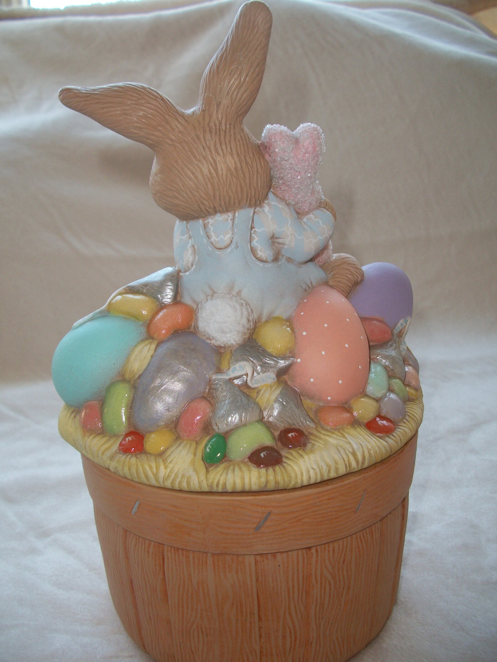 Ceramic Easter Bunny Basket Ceramic Easter Decoration - Etsy