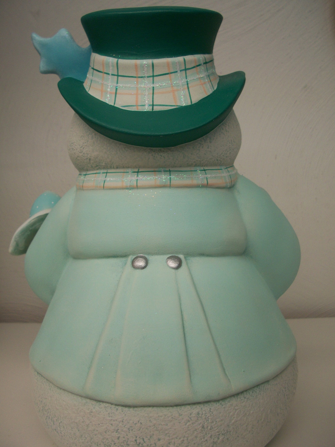 Ceramic Snowman Christmas Decoration - Etsy