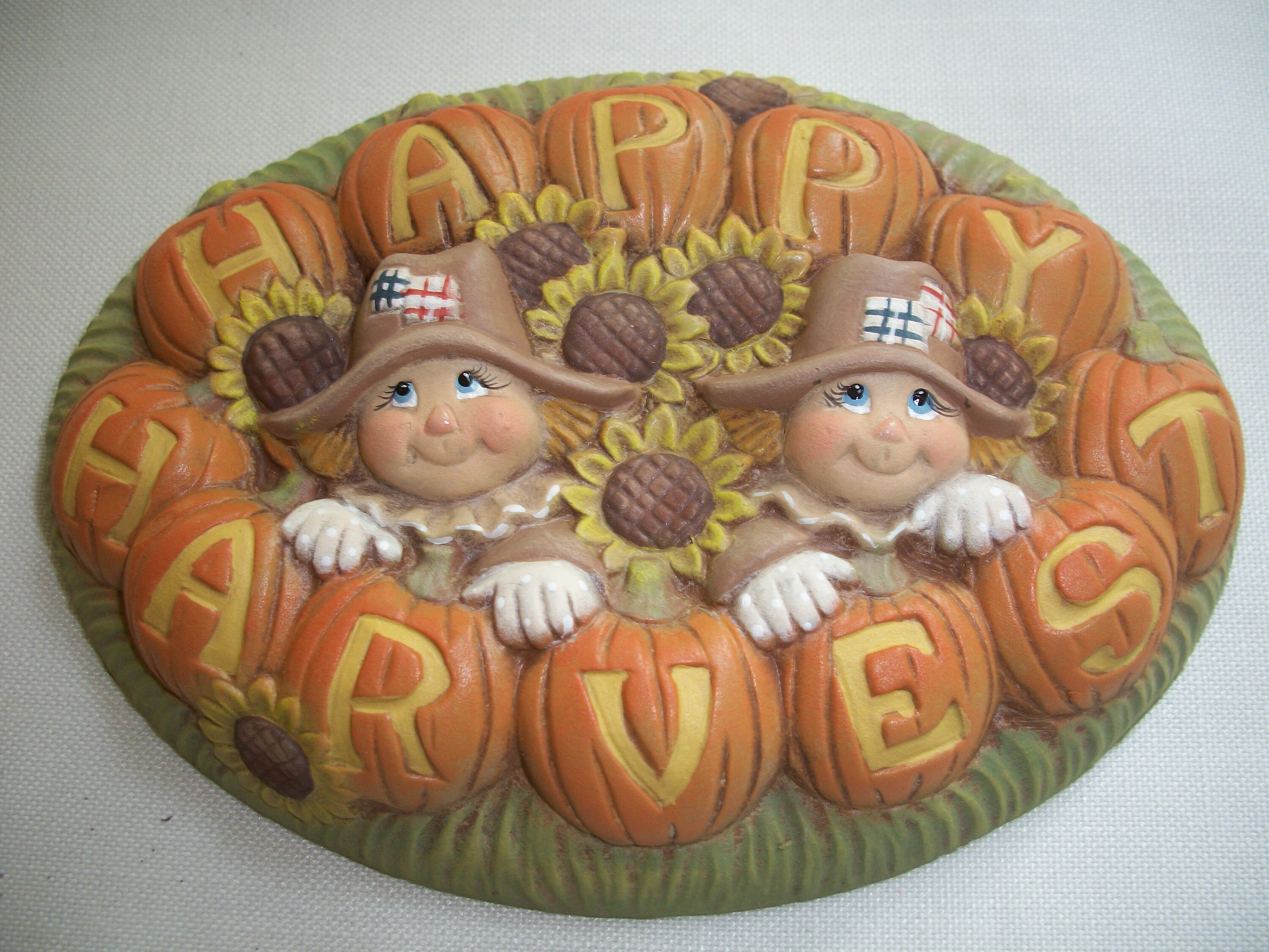 Ceramic Pumpkin Halloweenthanksgivingfall Decoration - Etsy
