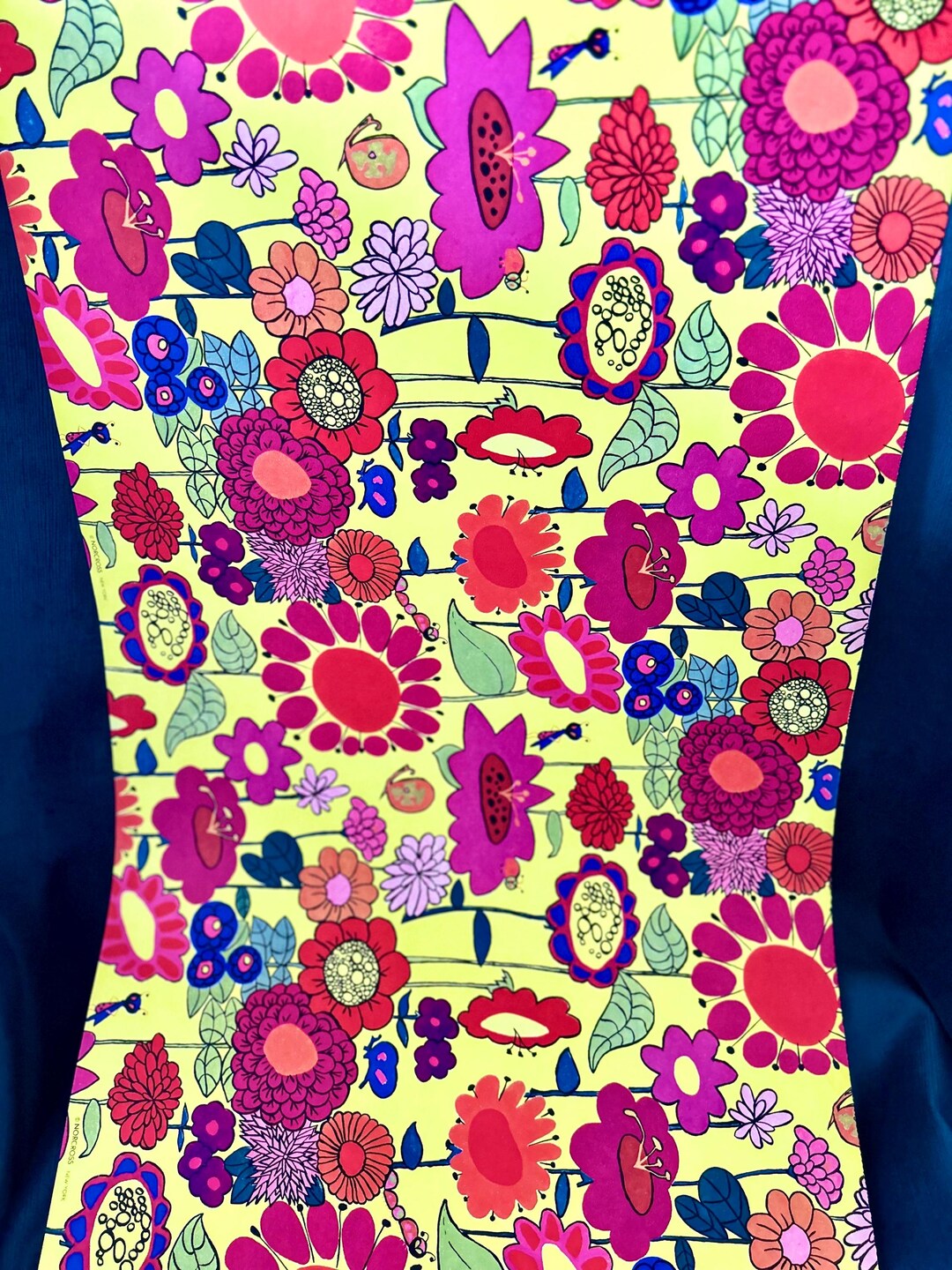 Groovy Retro 1960s Bright Floral Wrapping Paper - Etsy