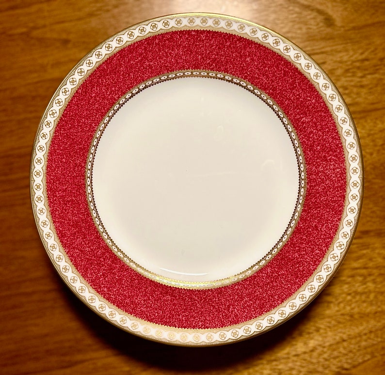 Vintage Wedgewood Ruby Red Ulander Bread & Butter Plate - Etsy
