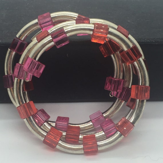 Funky 1990s bracelets, boho jewelry, statement bracel… - Gem