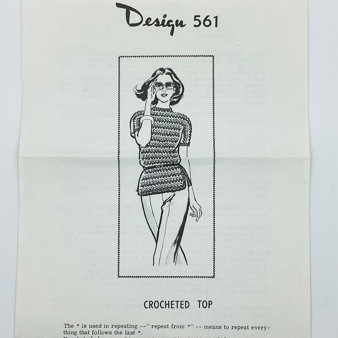 1980 Laura Wheeler Crochet Top Pattern Crochet Craft Pattern - Etsy