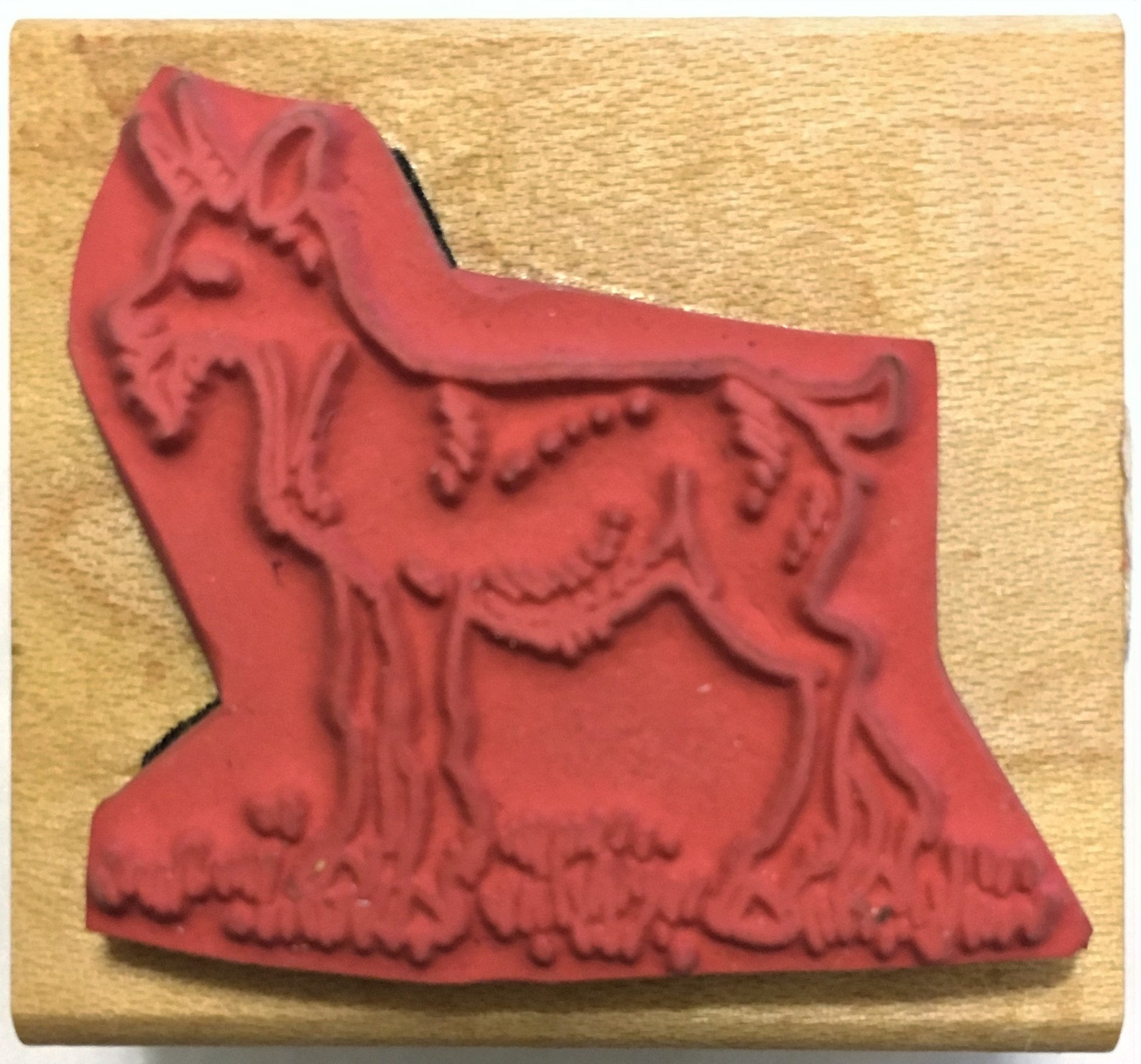 Goat Animal Rubber Stamp, Wood Mounted Goat Rubber Stamp - Etsy.de
