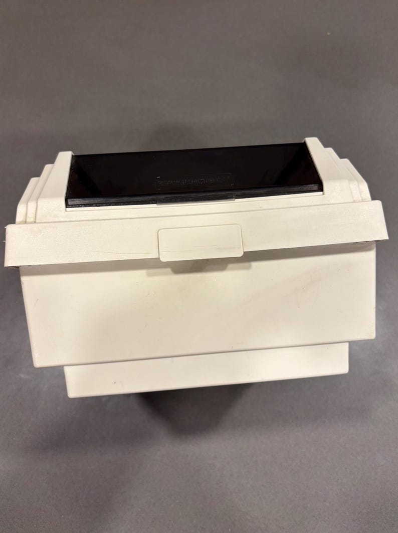 MEMOREX 1980s Floppy Disk Storage Holder/computer Disk Container Box W ...