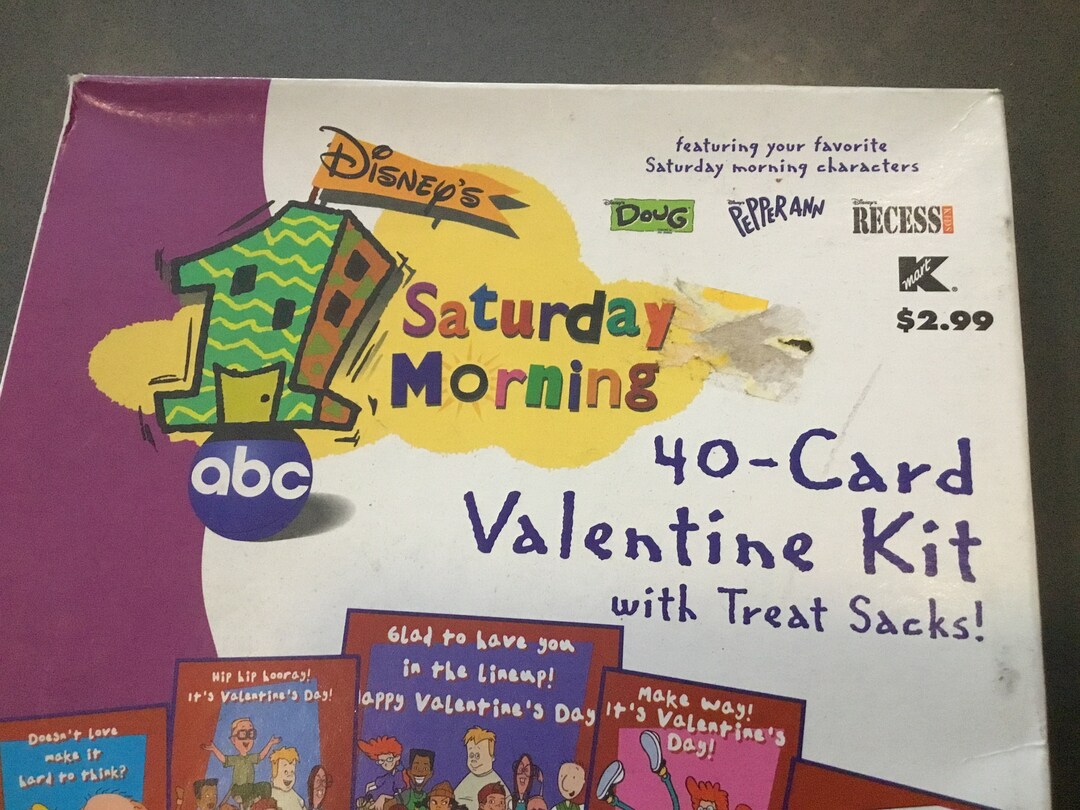 Valentines Day Kit, ABC Saturday Morning Cartoons Pepper Ann, Doug ...