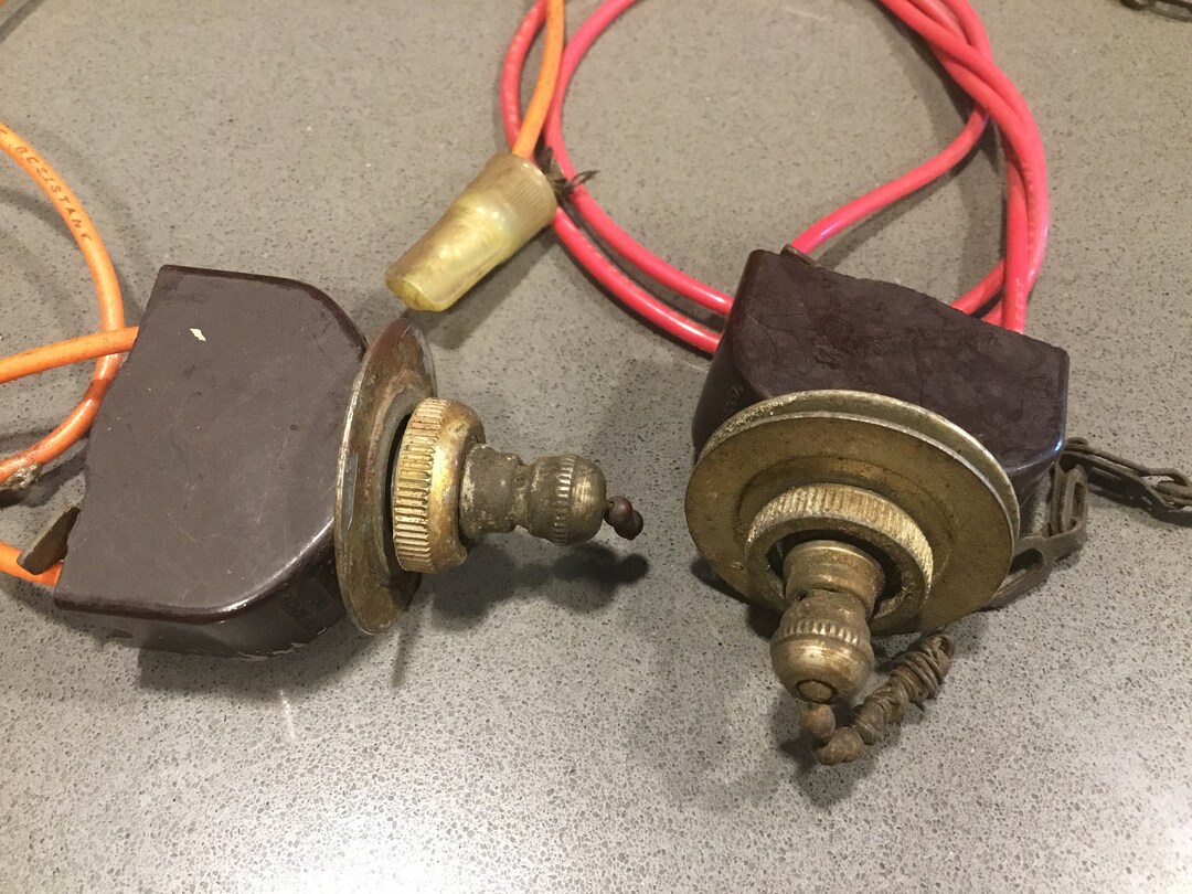 Lamp Pull Switches on off Celluloid Light Pulls Authentic Vintage ...