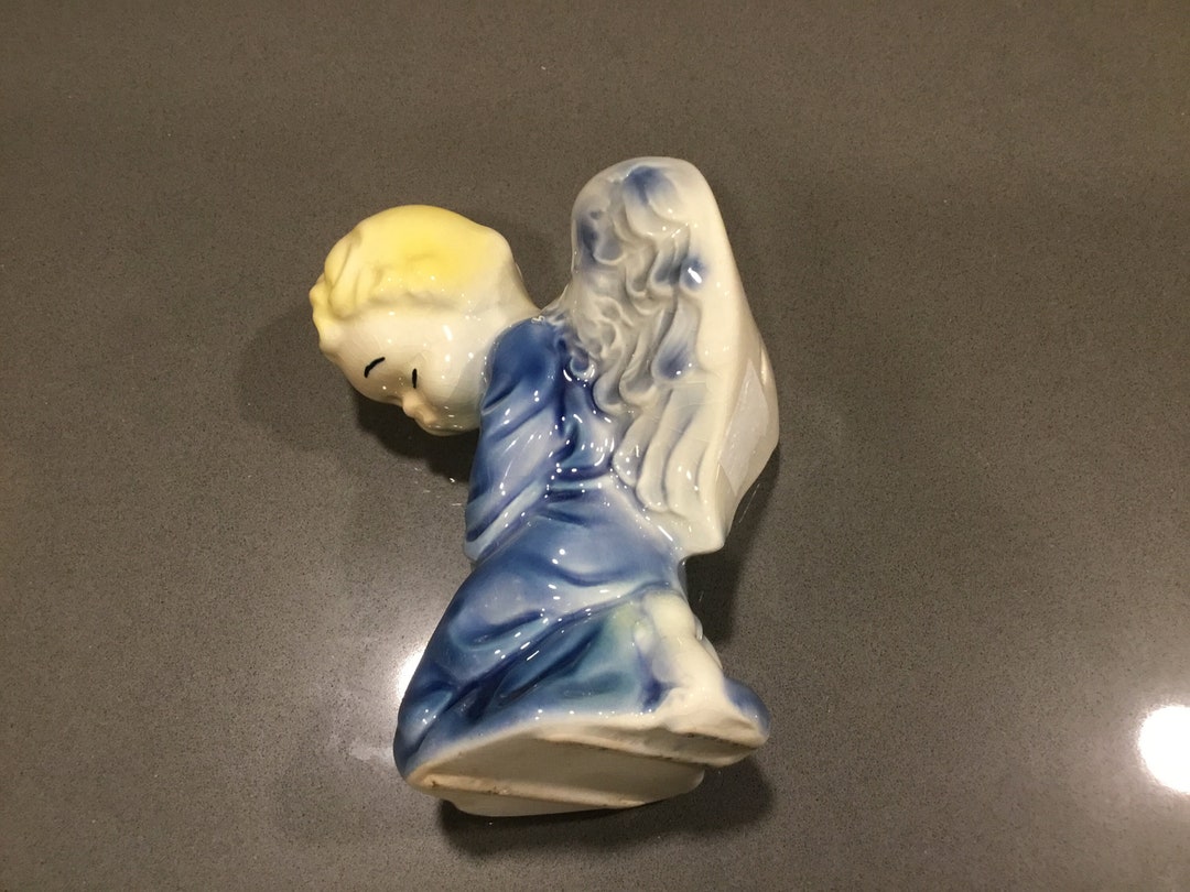 Vintage Angel Planter by Royal Copley, Praying Cherub Wall Pocket ...