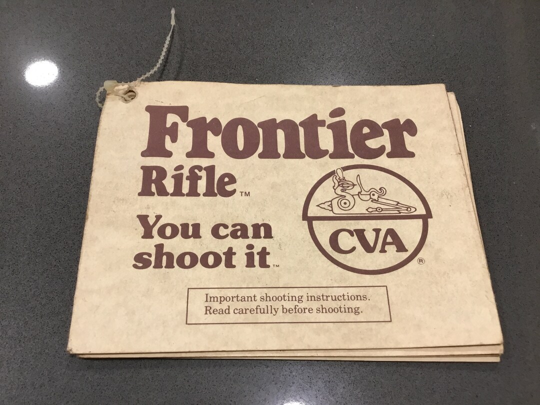 Vintage Black Powder Muzzleloader Firearm Frontier Rifle CVA Pamphlet ...