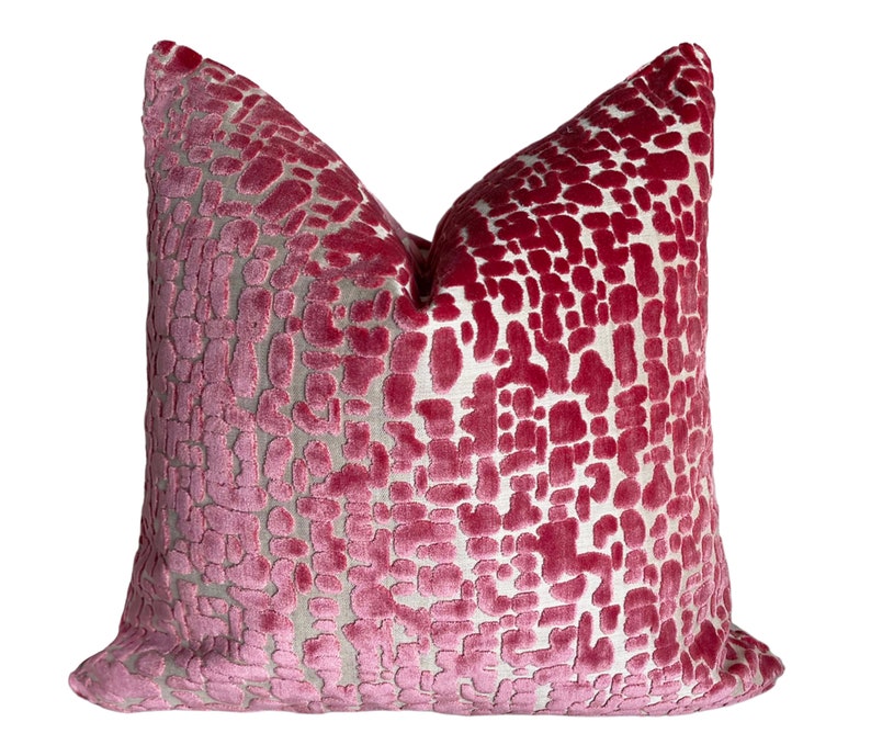 Pink Velvet Throw Pillow Cover Luxurious Throw Pillows Cut - Etsy