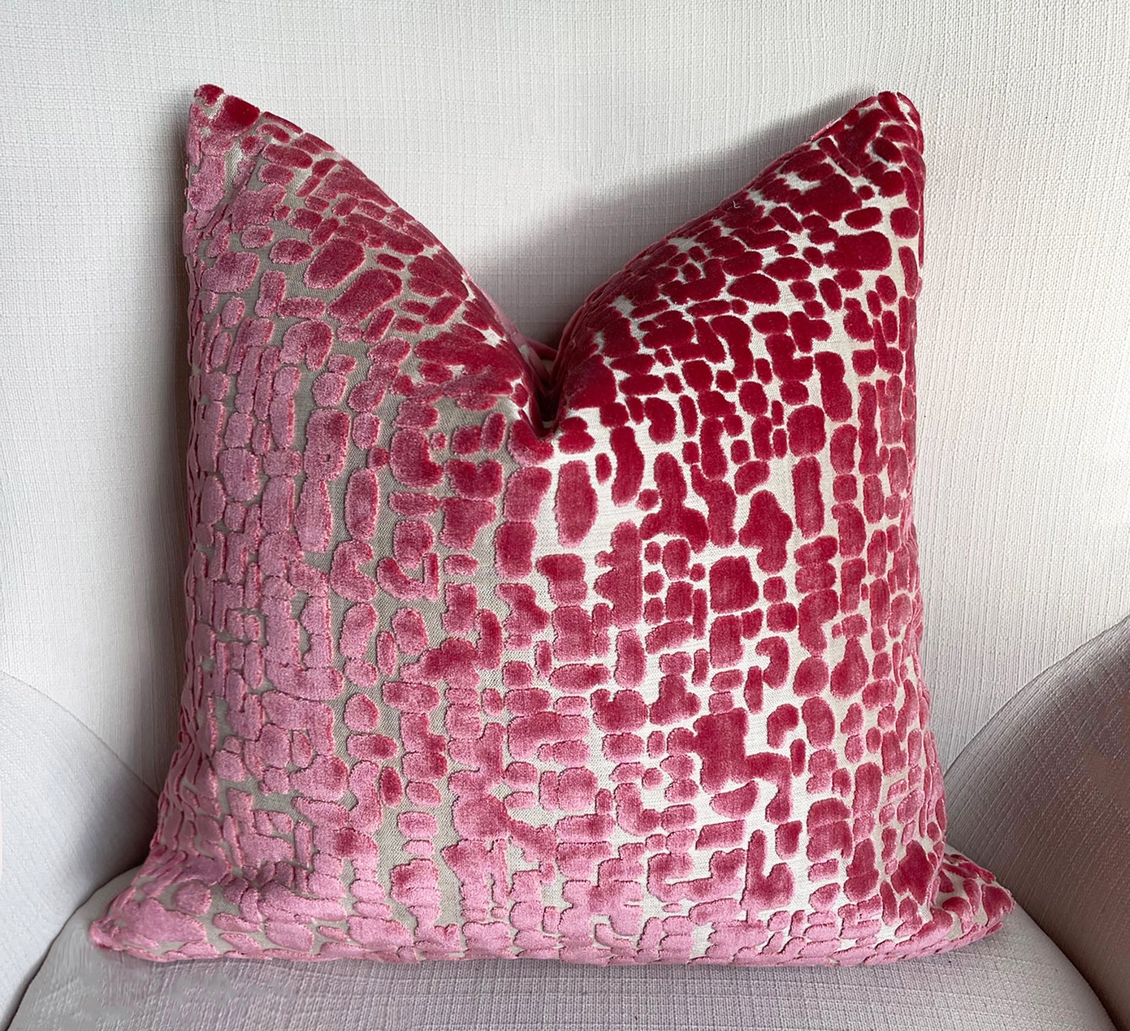Pink Velvet Throw Pillow Cover Luxurious Throw Pillows Cut - Etsy