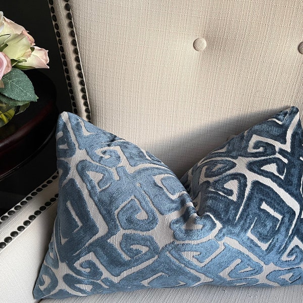 Blue Toss Pillows - Etsy