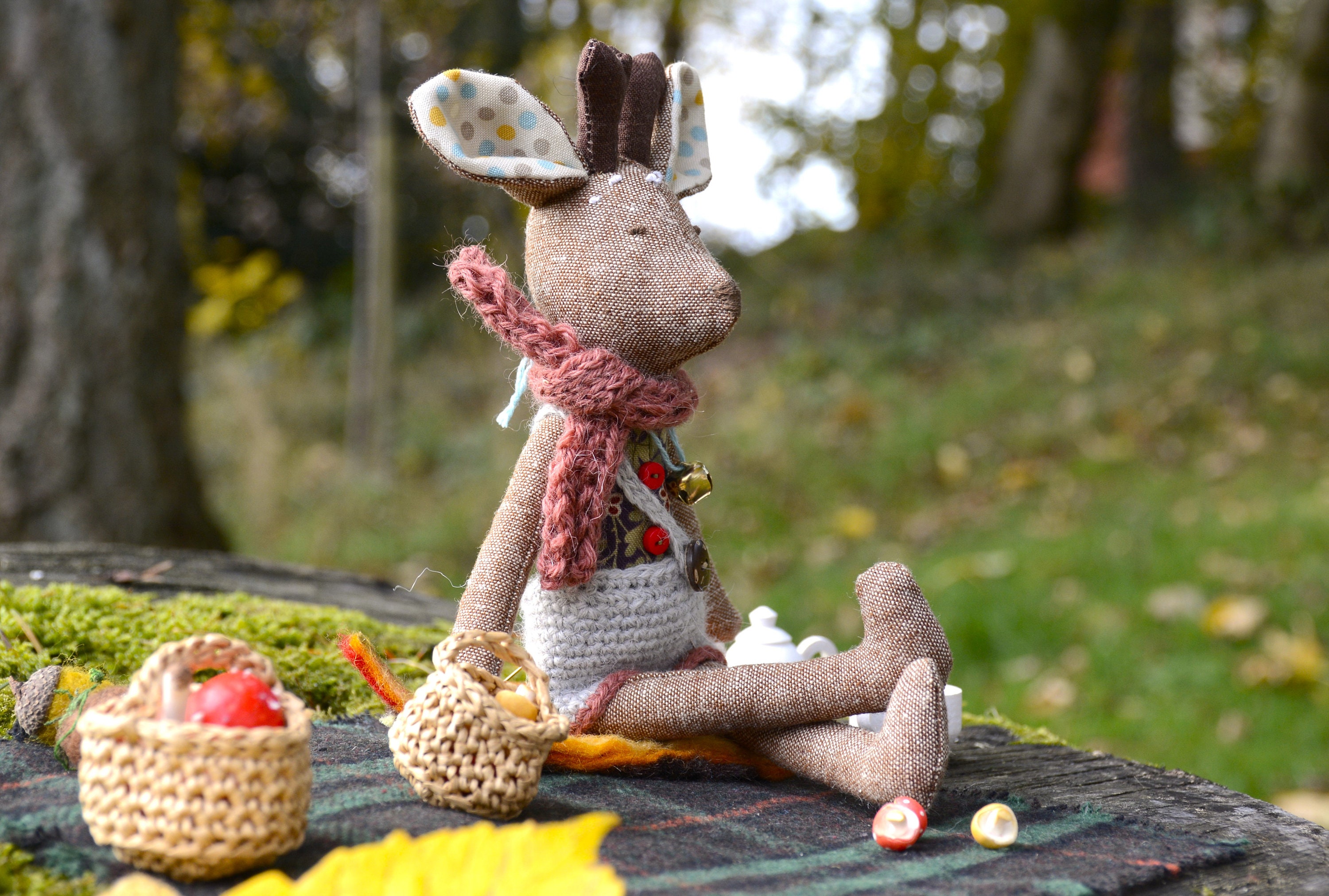 Handmade Tilda Style DEER, Christmas Gift, Doll House Character ...