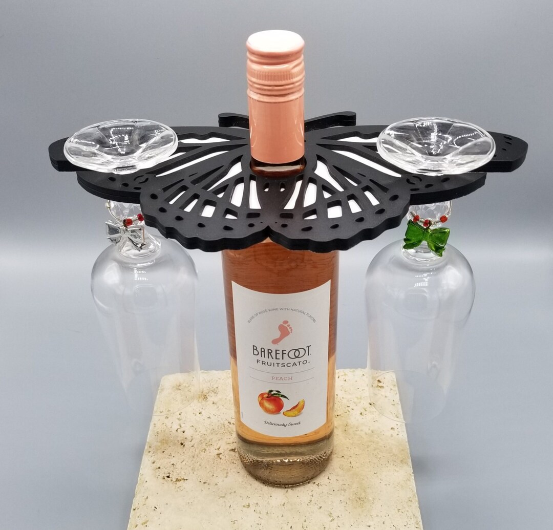 Butterfly Wine Caddy Wine Butler - Etsy Österreich