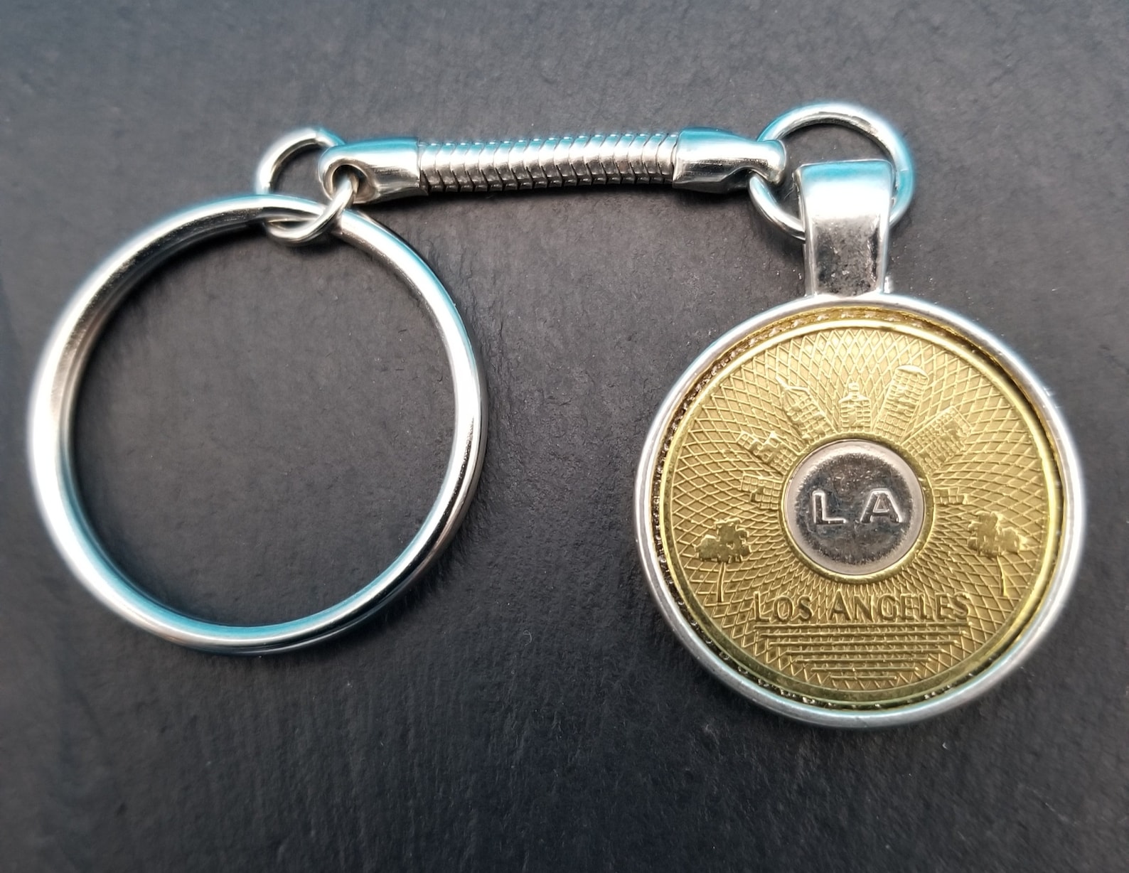 Los Angeles Transit Token Key Chain - Etsy