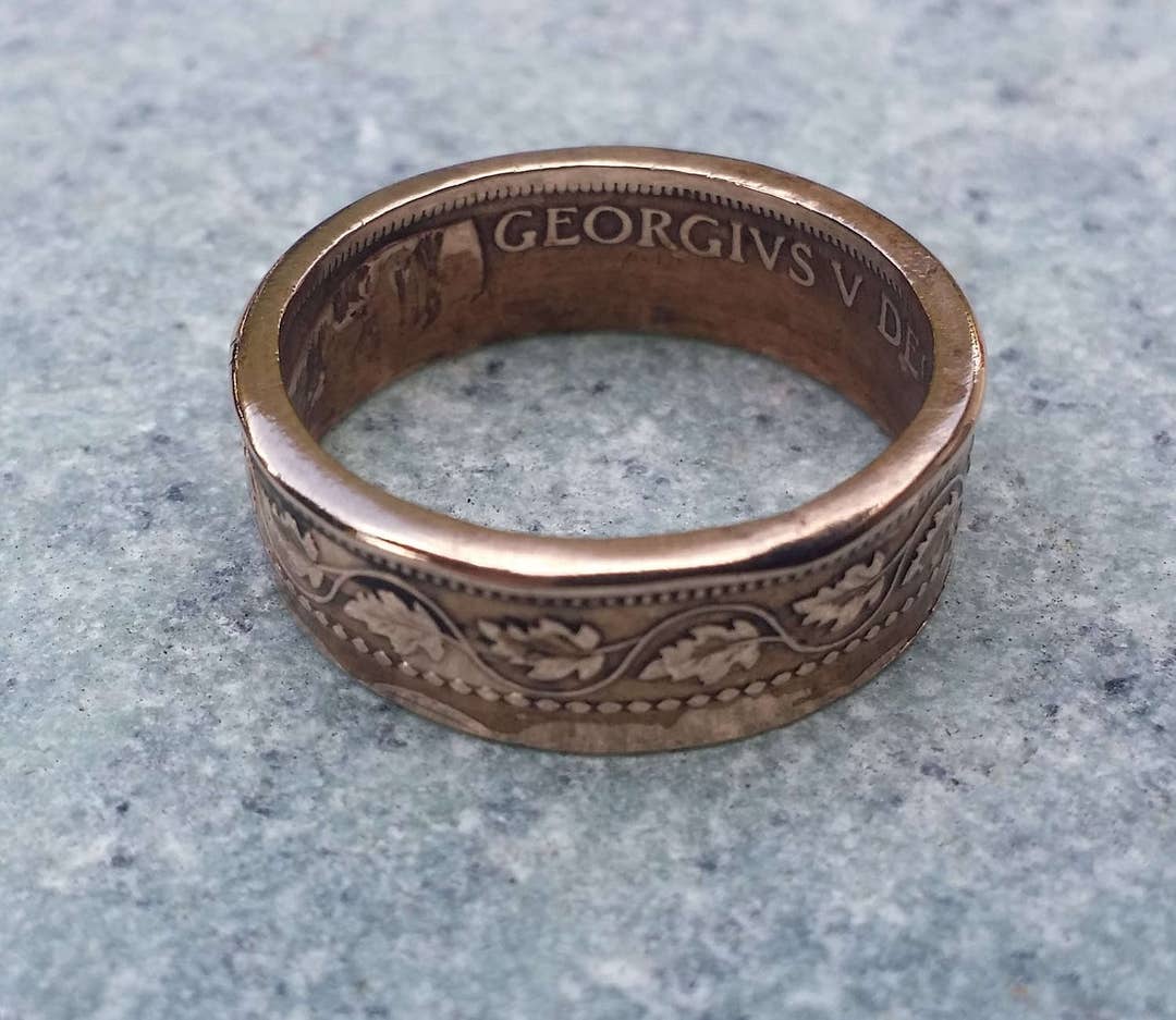 Handcrafted Canadian Large Cent Coin Ring - Etsy