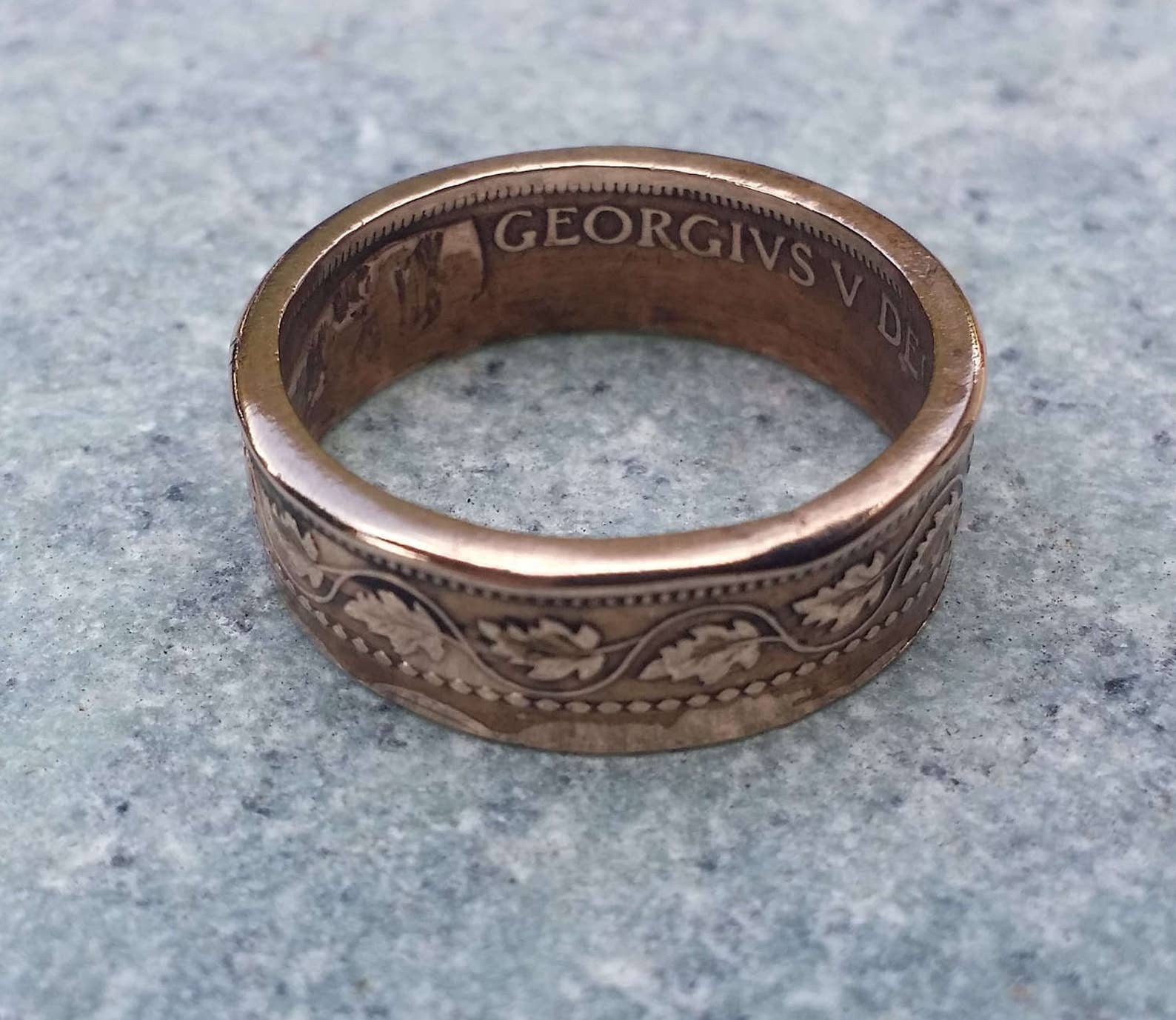 Handcrafted Canadian Large Cent Coin Ring - Etsy