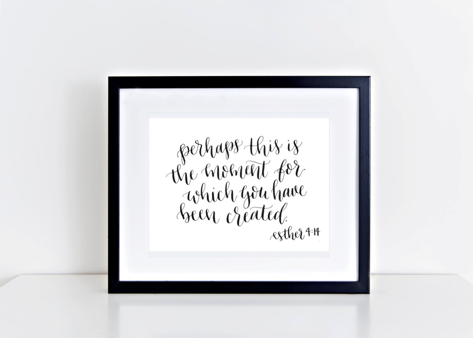5x7 Calligraphy Print Esther 4:14 - Etsy