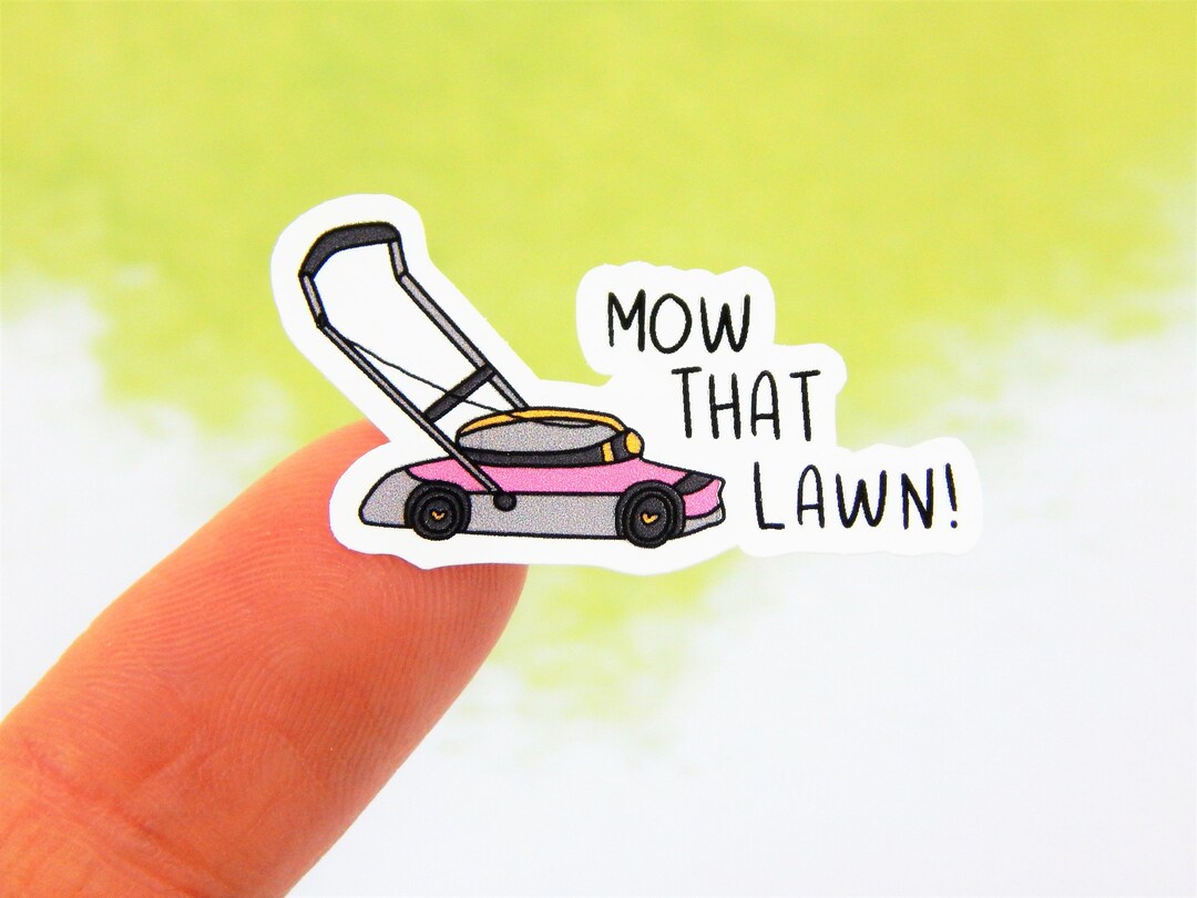 24 Lawn Mower Stickers Yard Cleaning, Lawn Maintenance, Garden or Lawn ...