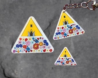 Midsommar Yellow Temple Horror Hard Enamel Pin - Etsy