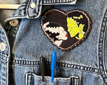 Bride of Frankenstein Iron on Patch - Etsy